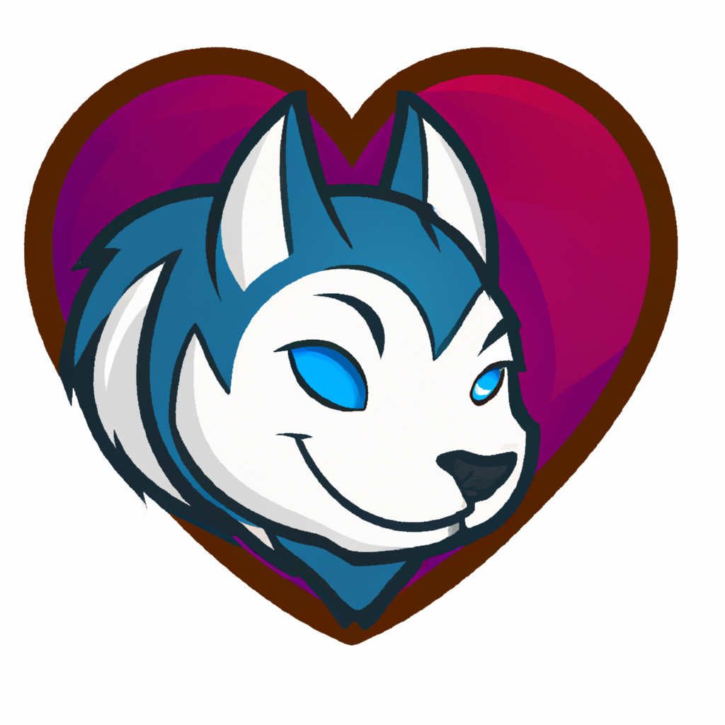 Siberian husky shaped like a heart, league of legend... | OpenArt