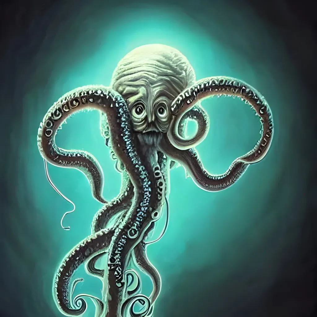 joe biden as a giant lovecraftian creature holding a... | OpenArt