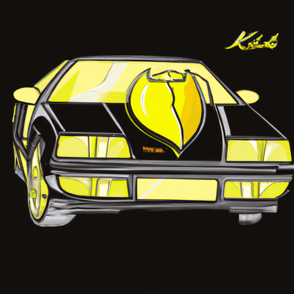 Knight Rider Kitt car with a lemon design | OpenArt