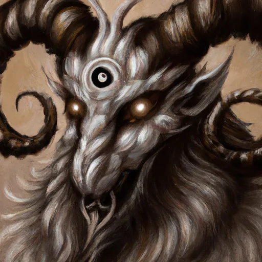 high detail fantasy painting of a horned monster wit... | OpenArt