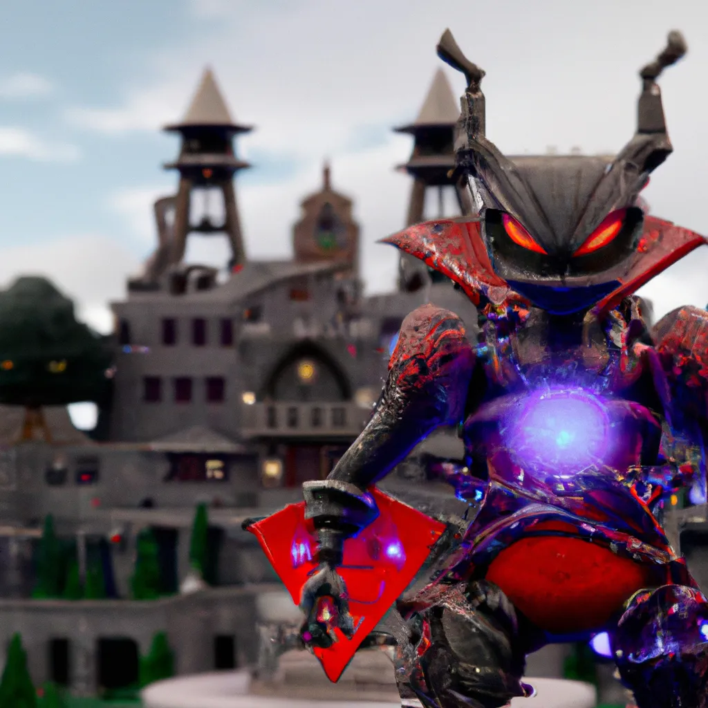Devil Minion wearing cosmic armour, Hell Mansion in... | OpenArt
