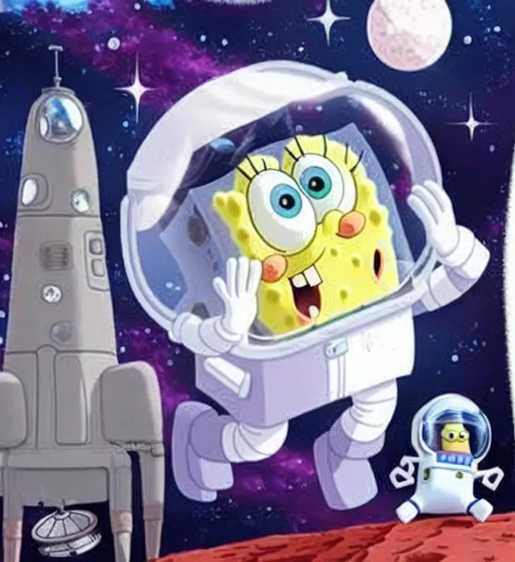 long shot scenic professional photograph of spongebo... | OpenArt