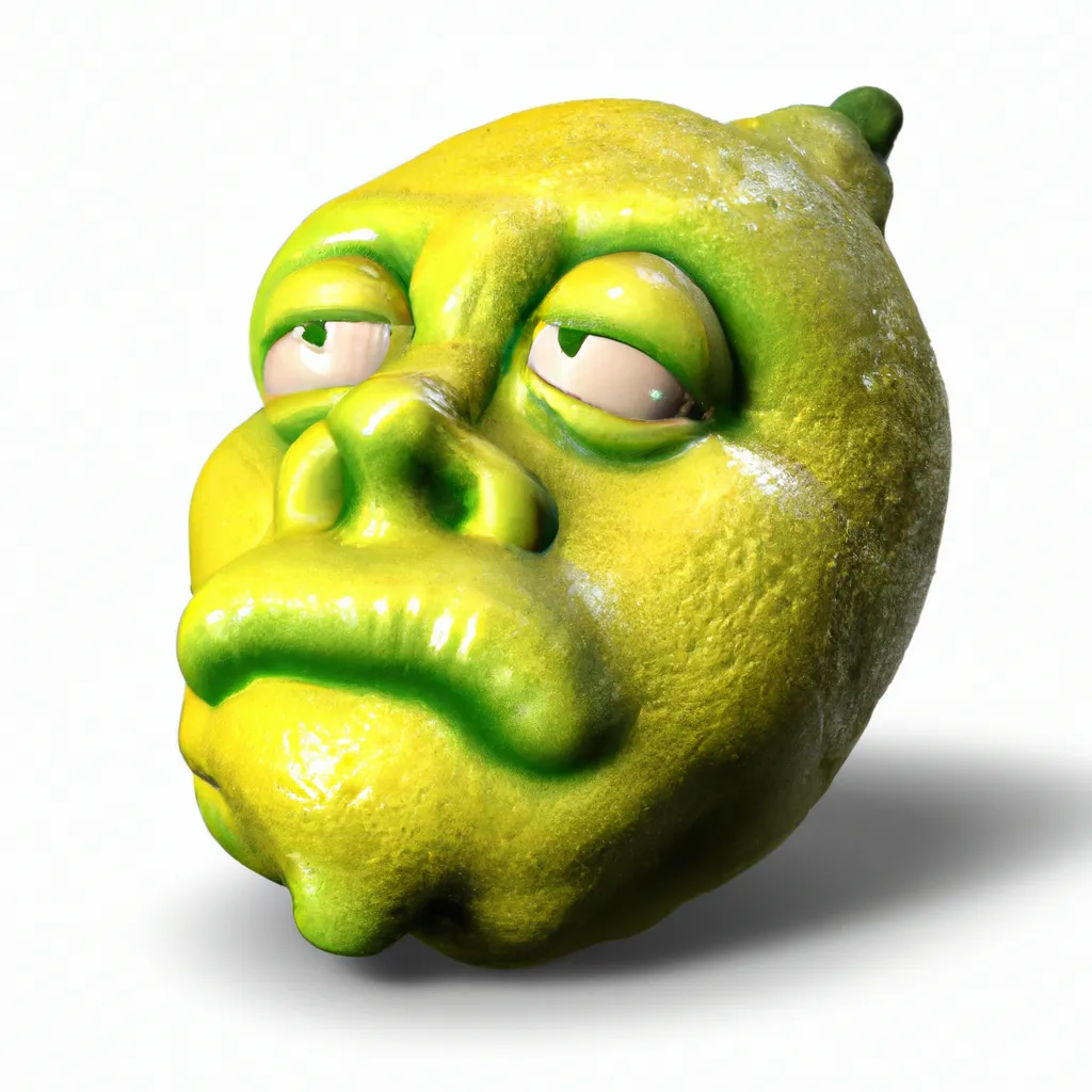 Photo realistic Lemon 3-D as Frankenstein's Monster | OpenArt