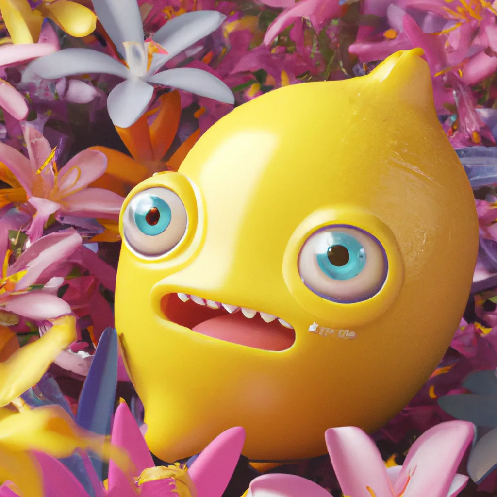 Cover art, kawaiipunk extremely cute laughing yellow... | OpenArt