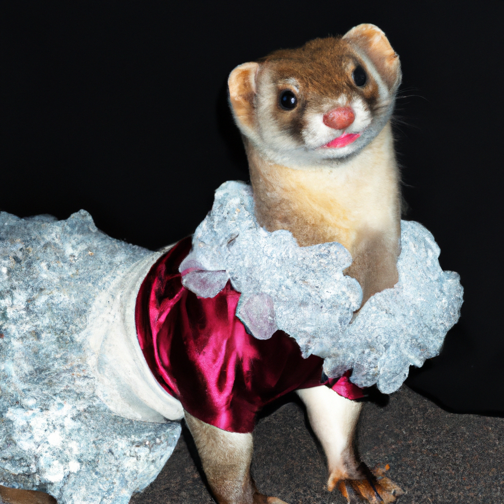 stoat wearing a dress | OpenArt