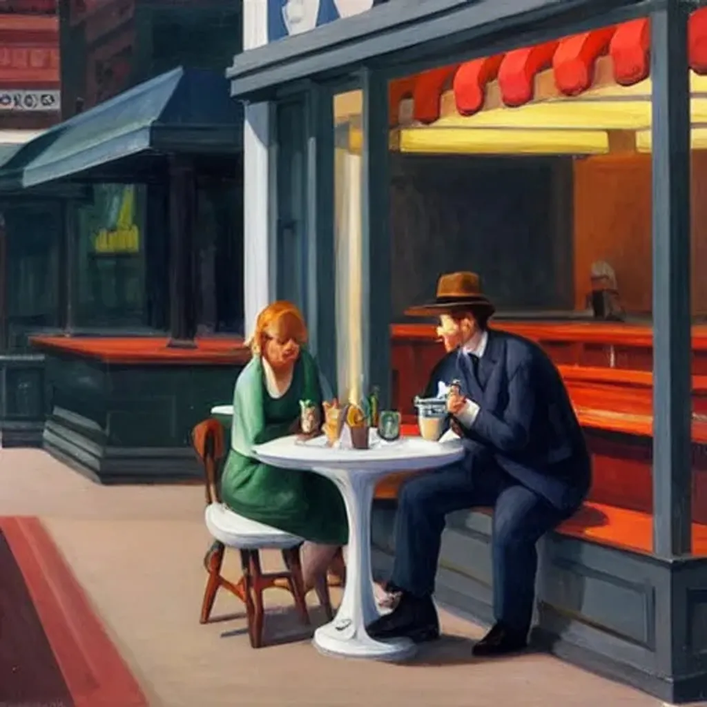 edward hopper bar | OpenArt