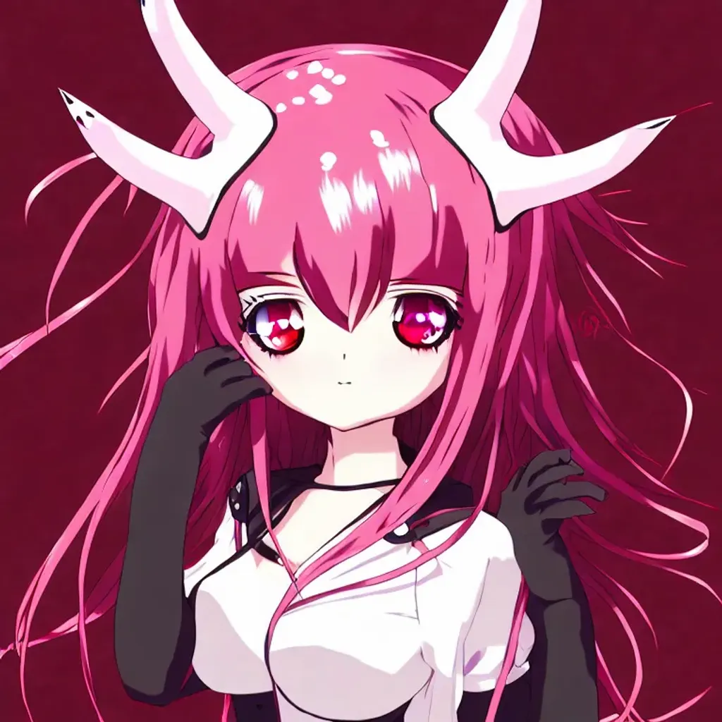 Anime, 1girl, high quality. Void, Red Eyes Glowing,... | OpenArt