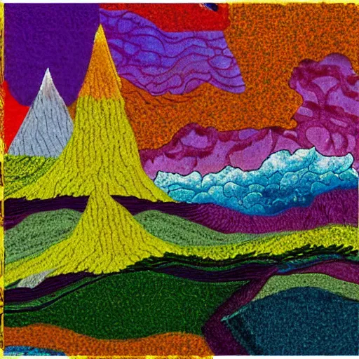 Create a landscape inspired by the colors and patter... | OpenArt