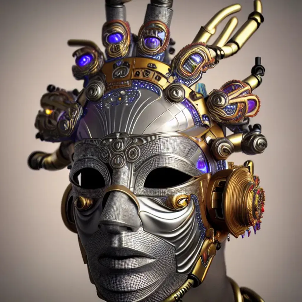 A photorealistic 3d render of a male cyborg wearing... | OpenArt