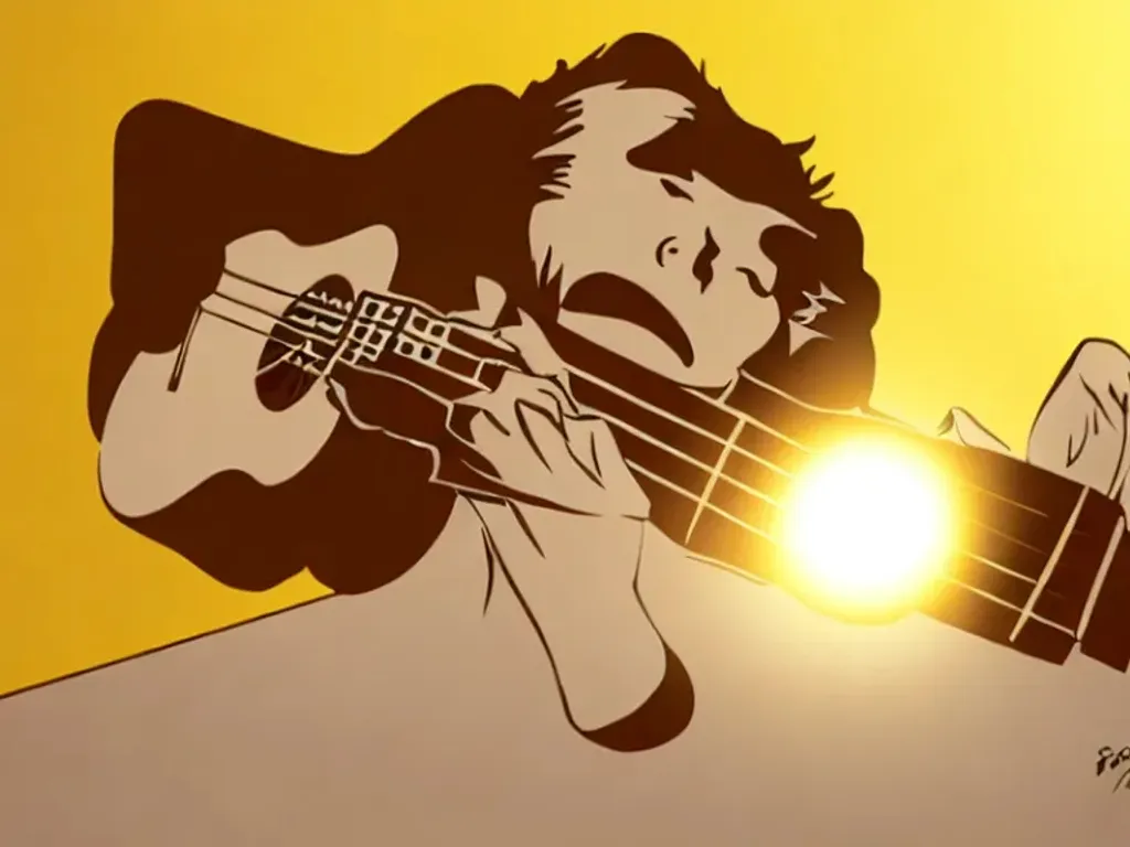 guitar , retro, comic, | OpenArt