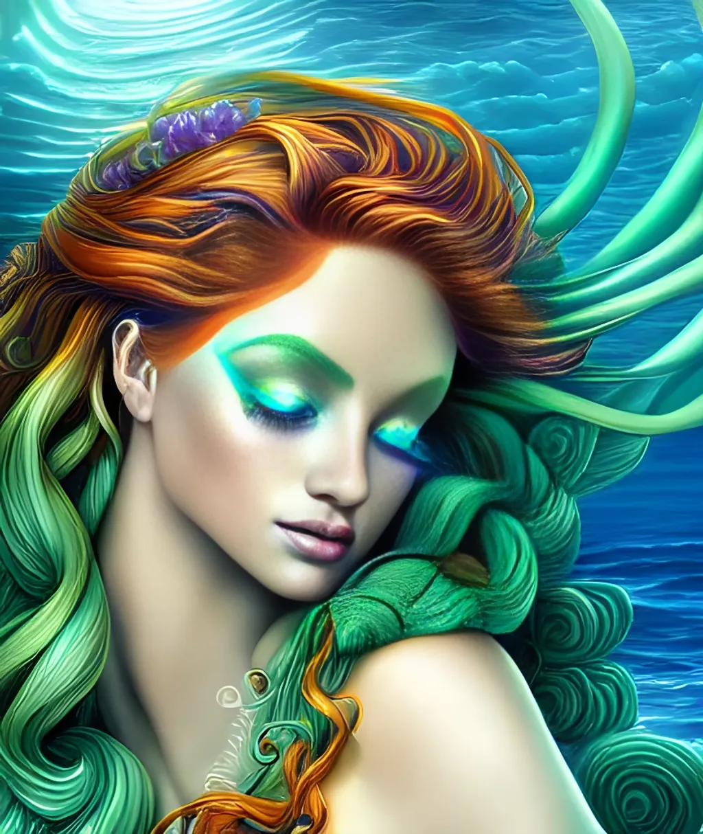 highly detailed digital art painting seductress of t...