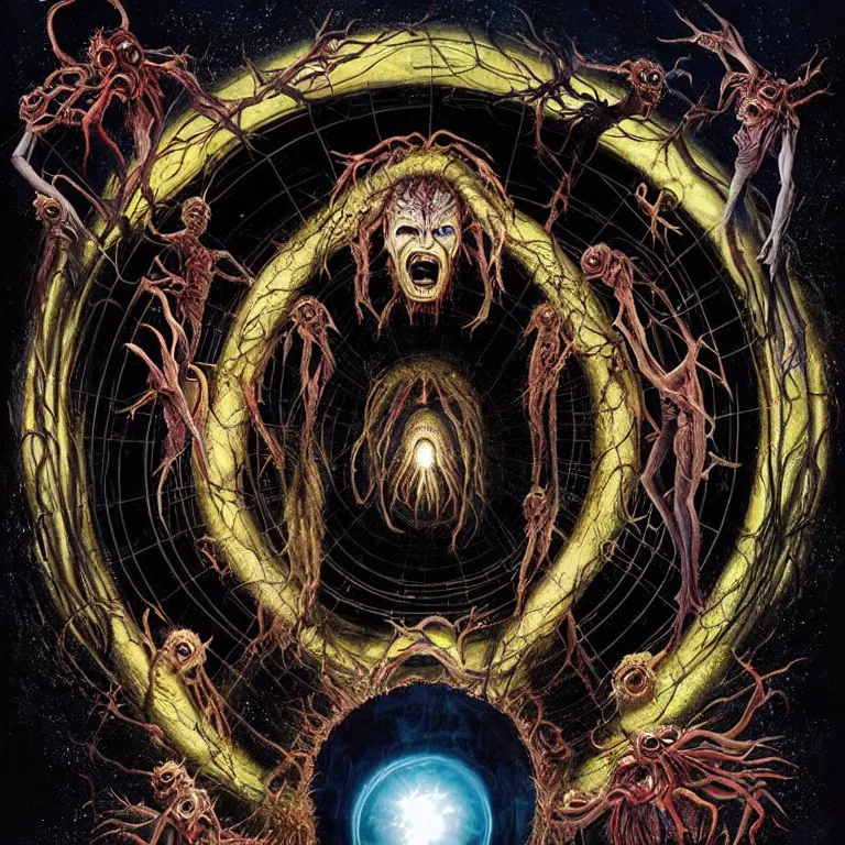 four-dimensional eldritch being, multiverse-travelin... | OpenArt