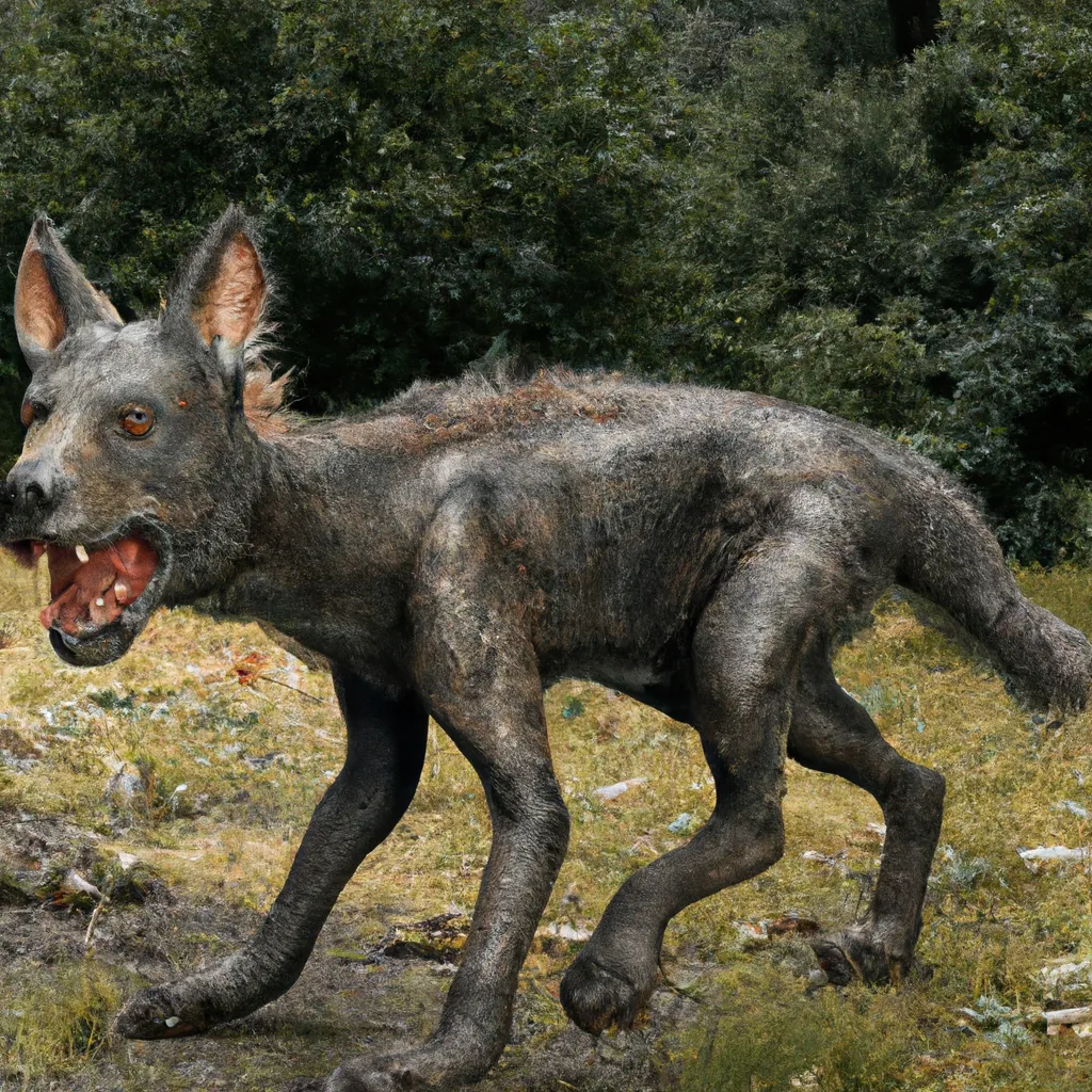 a dinosaur chimera look similar to a wolf. Snaiad, c... | OpenArt