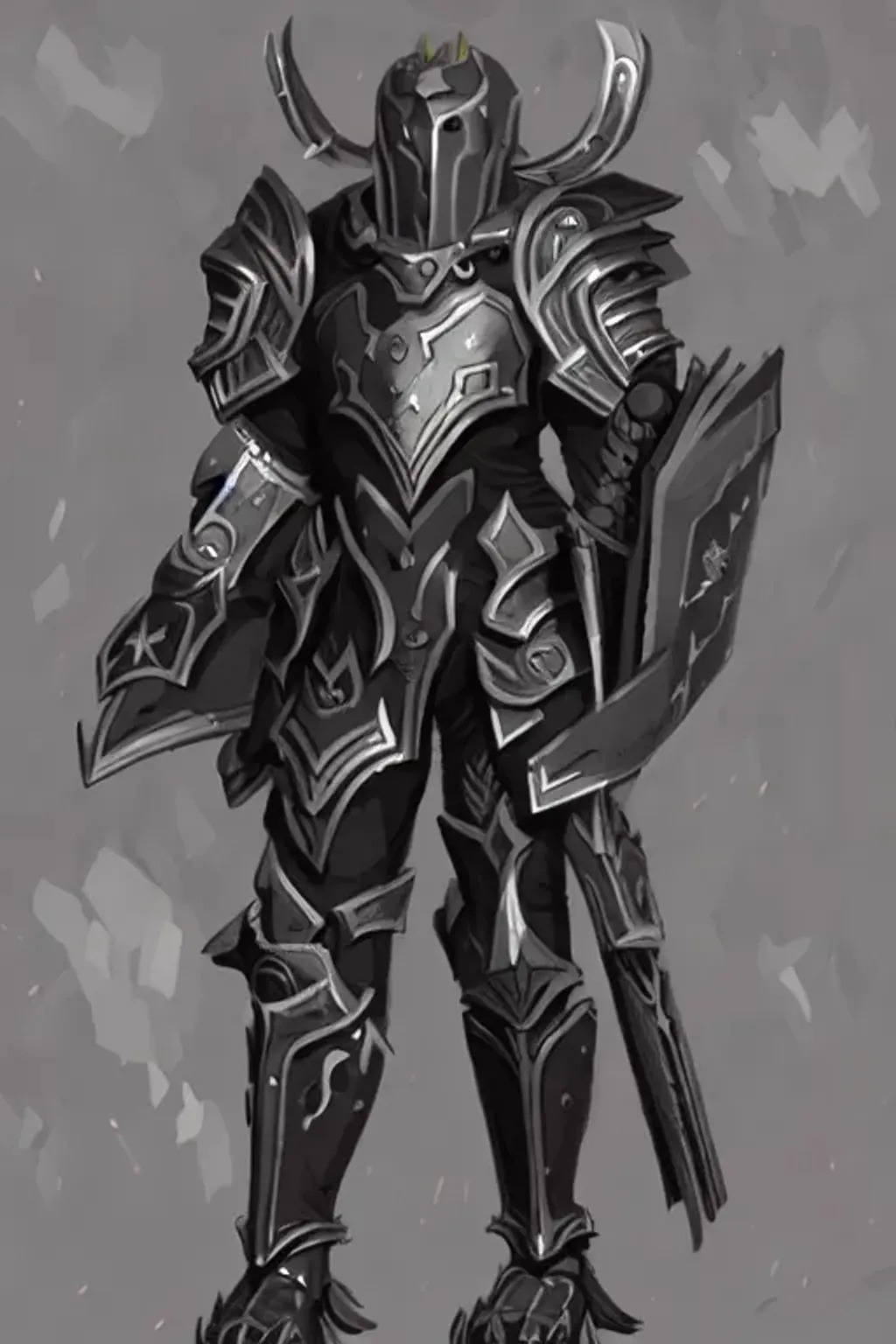 Full Body concept Art of a guardian wearing heavy ar... | OpenArt