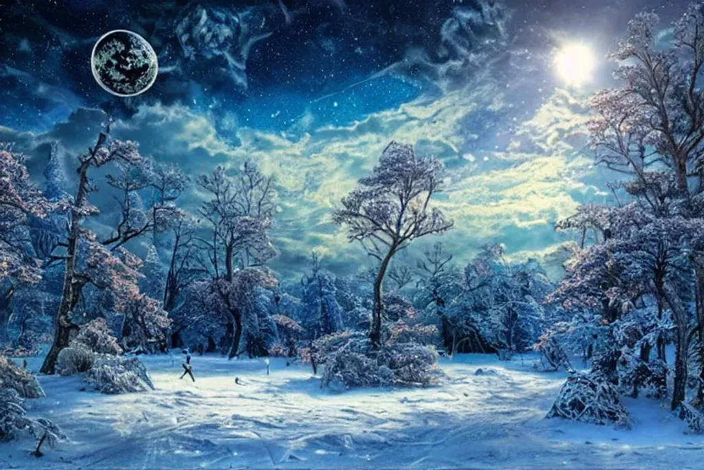 Winter Wonderland, Beautiful Fantasy Landscape, Real...