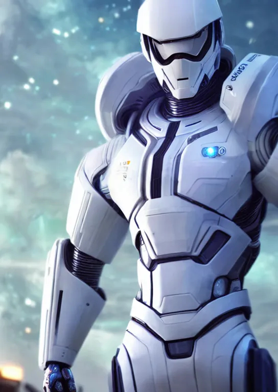 white galaxy body with humanoid face , octane render... | OpenArt