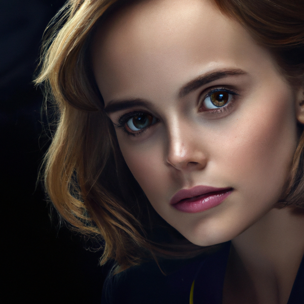 Emma Watson, photorealistic portrait, professional p... | OpenArt