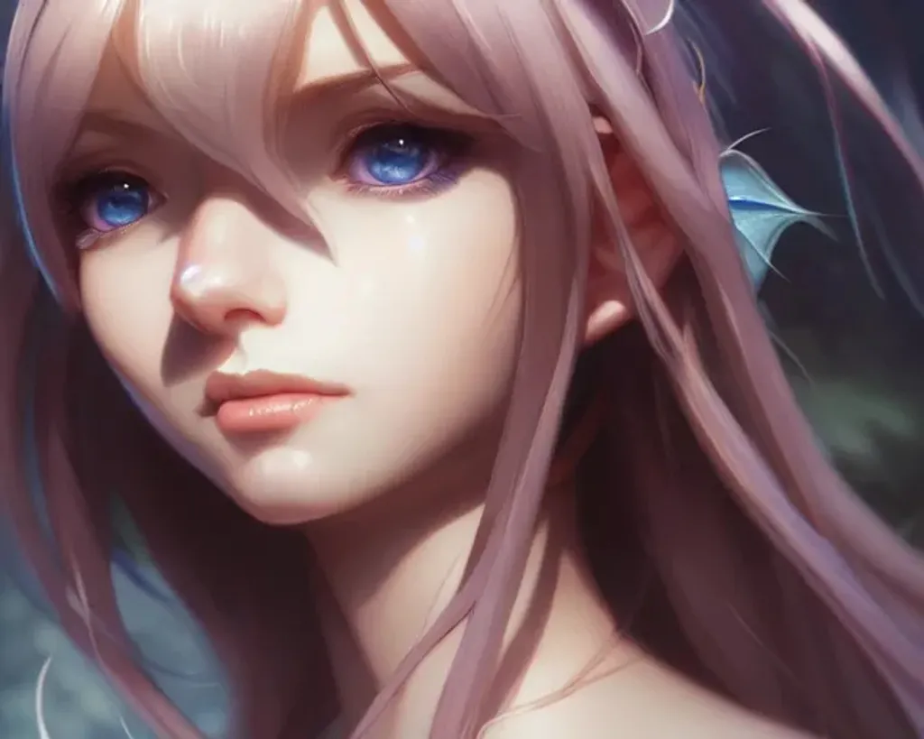 Closeup face portrait of a elf, smooth soft skin, bi... | OpenArt