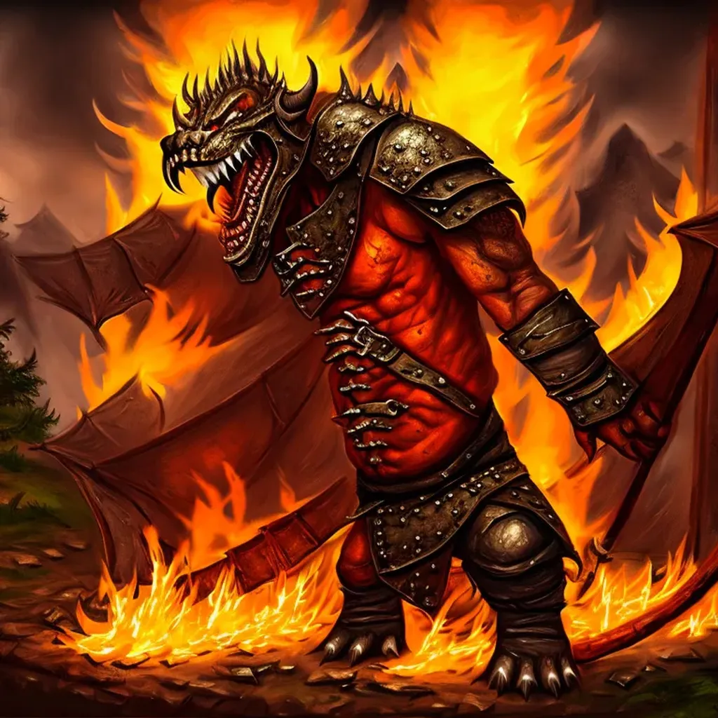 An Orc stronghold is burning, a maniacal Dragonborn...