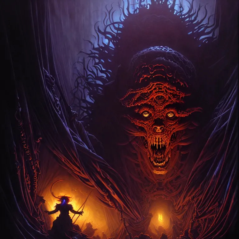 A Shadow Demon In the depth of hell Dan Mumford WLOP...