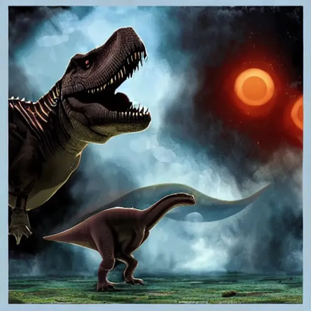 Dinosaur in galaxy from ark survival evolved | OpenArt