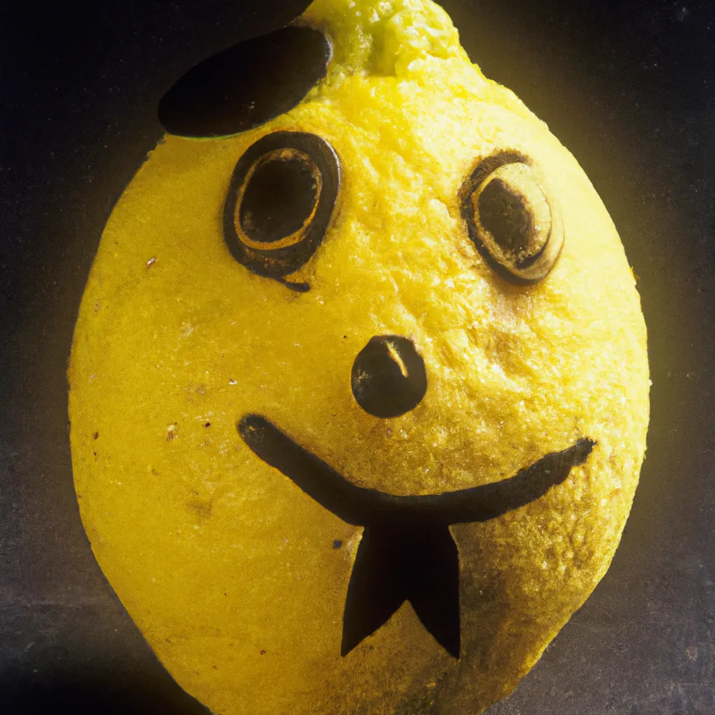 a lemon character photo from 1990s | OpenArt