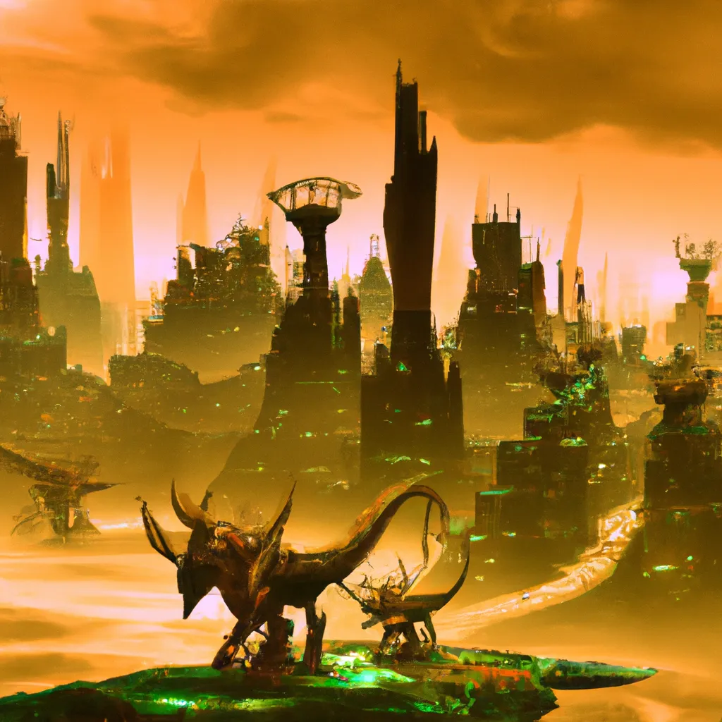 Vista of demon creatures living in a utopian otherwo... | OpenArt