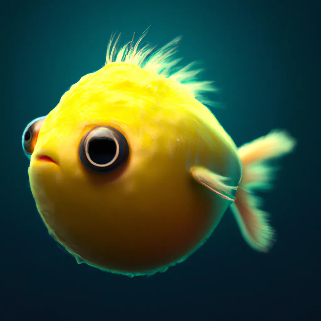 one, cute, fat white, goldfish swimming in a transp... | OpenArt