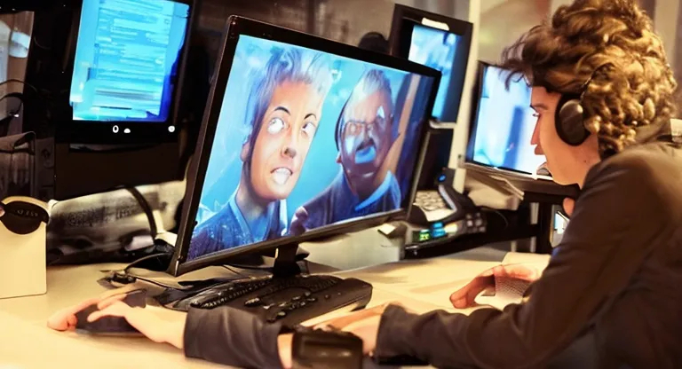 Stream, people, computer, technology | OpenArt