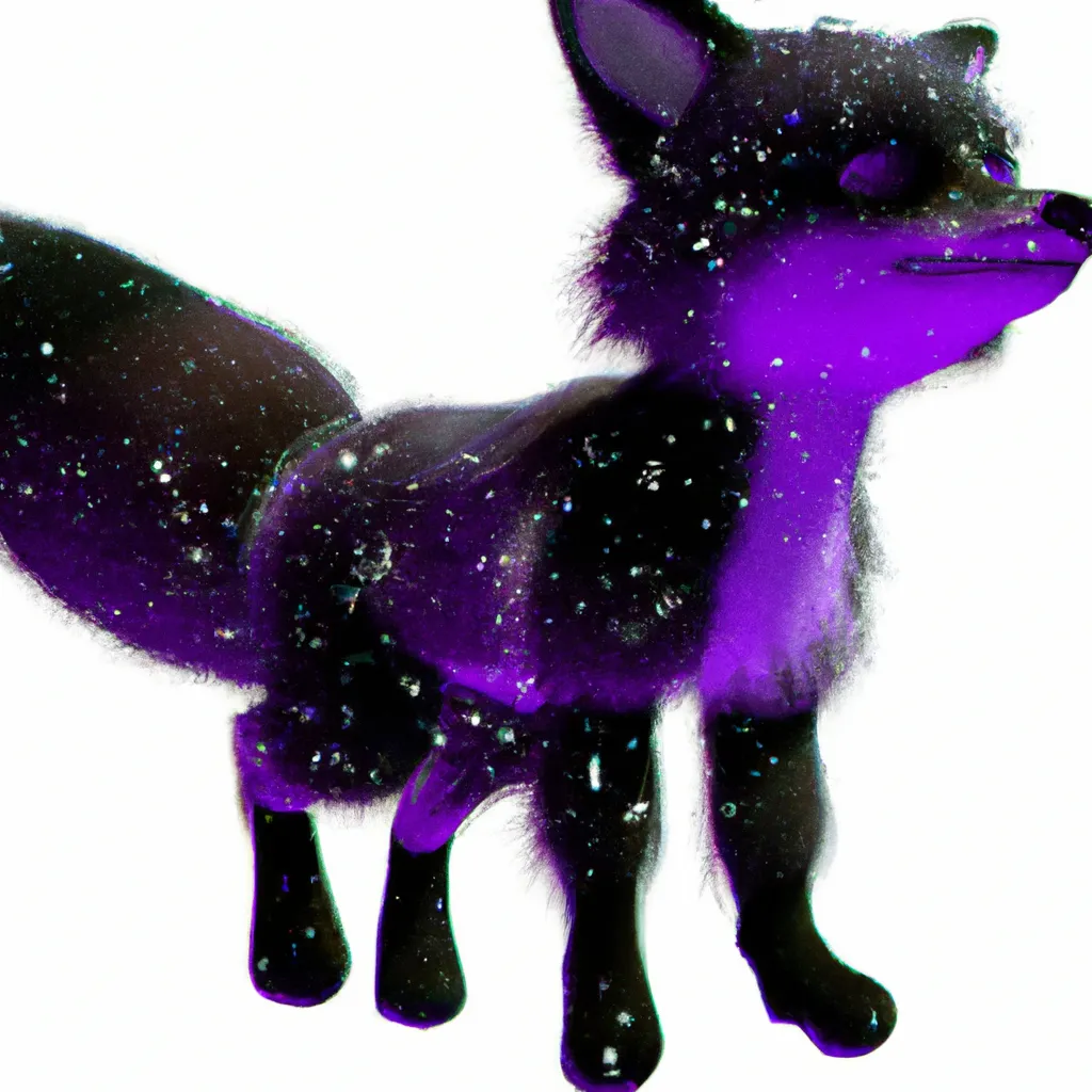 Purple fox in the rain | OpenArt