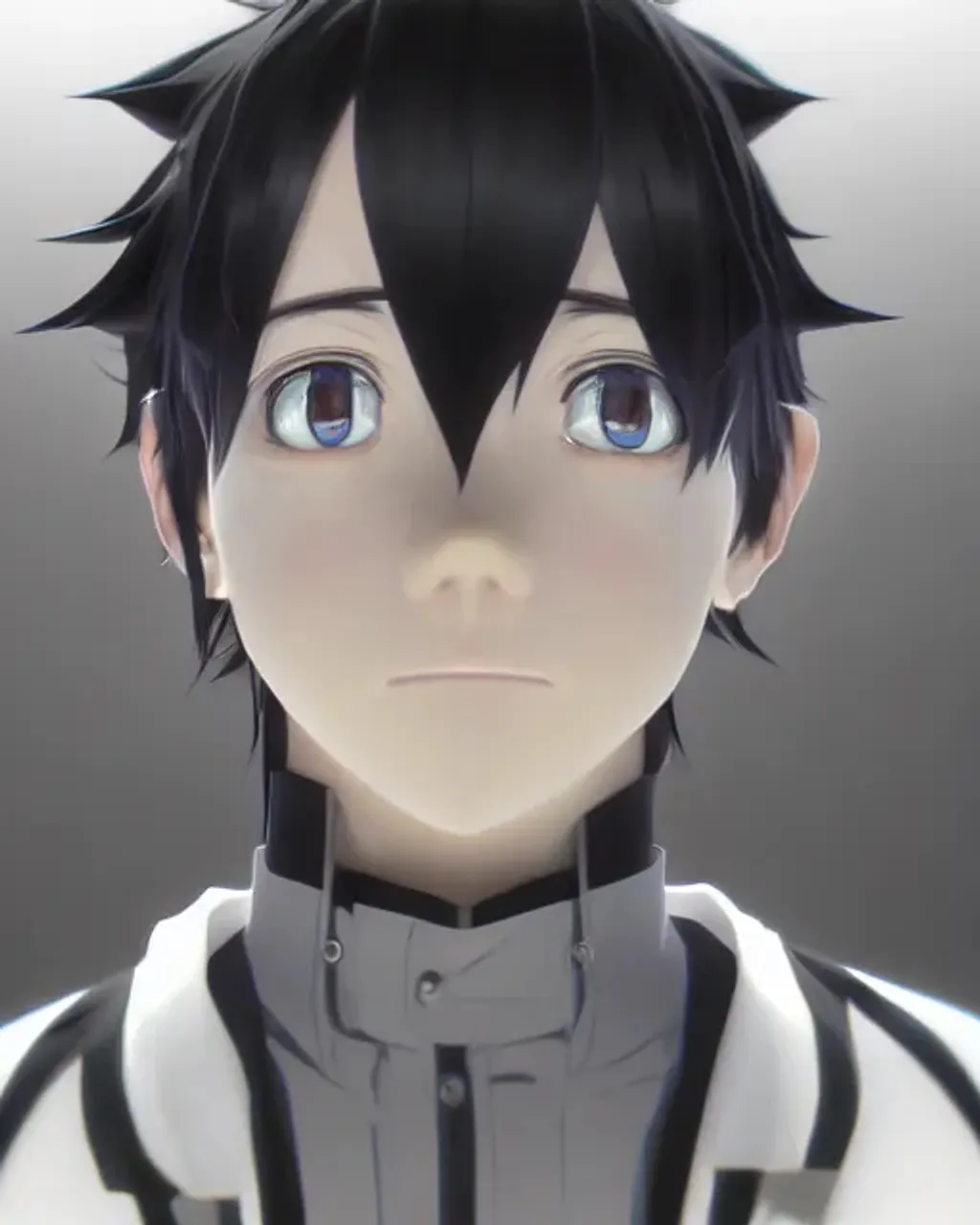 3D anime portrait of a {young man}, anime eyes, intr... | OpenArt