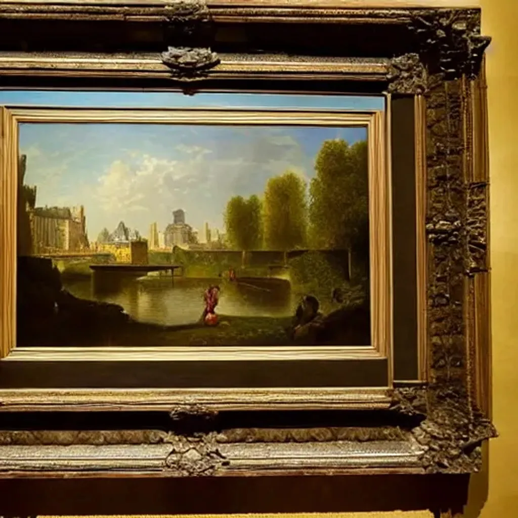 A landscape on display at Louvre | OpenArt