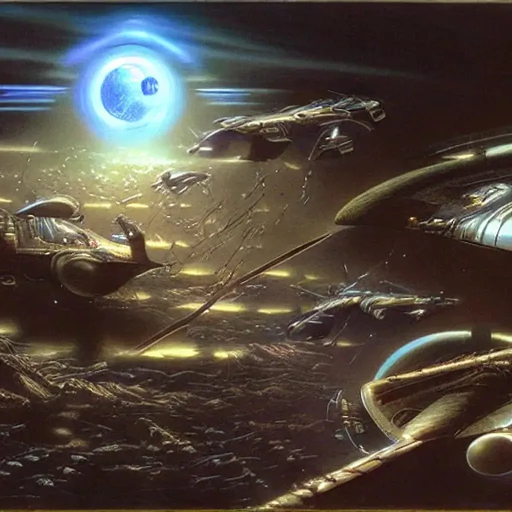 Star wars! Impressive cubism Oil painting matte pai... | OpenArt