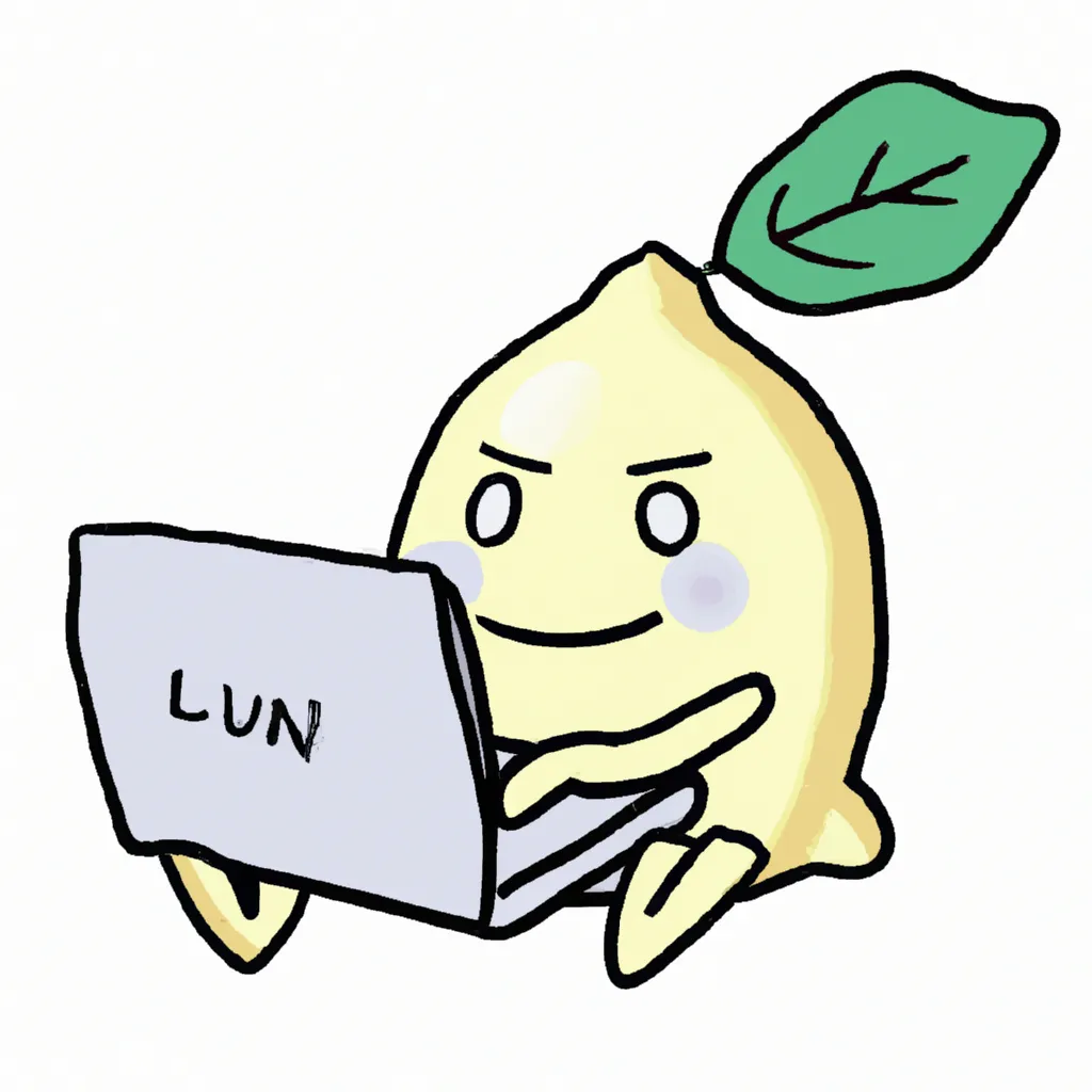 Cute lemon with kawaii face typing on a computer, si... | OpenArt