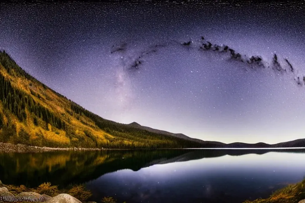 long shot scenic professional photograph of a silent...