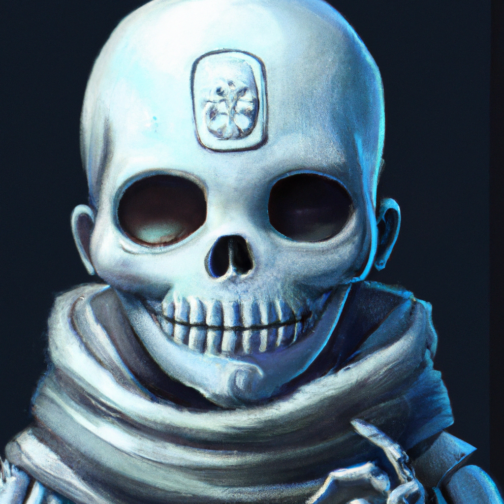 Sans from Undertale by Peter Gric and Greg Rutkowski... | OpenArt