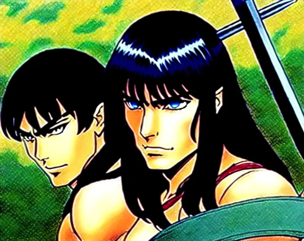 Portrait of Conan the Barbarian by Rumiko Takahashi | OpenArt