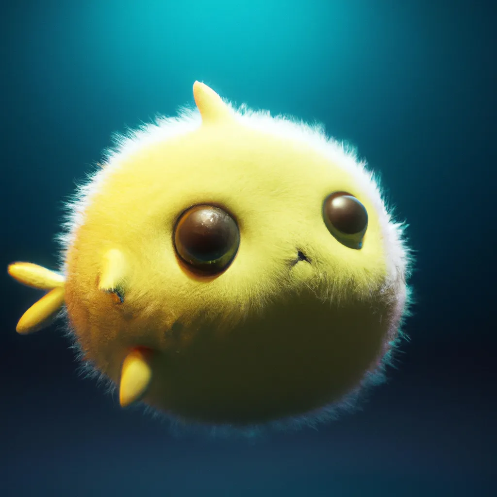 cutest extra fluffy 3d Lemon creature on earth with... | OpenArt