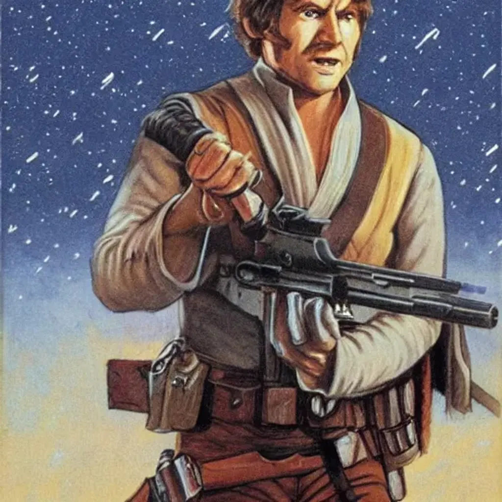 Smuggler having a quickdraw, star wars | OpenArt