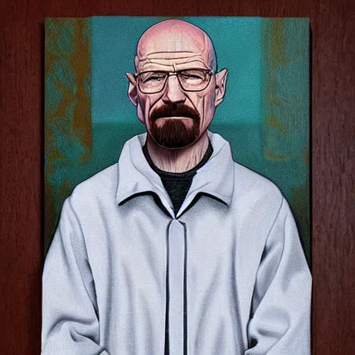 detailed, A portrait painting of walter white in the... | OpenArt