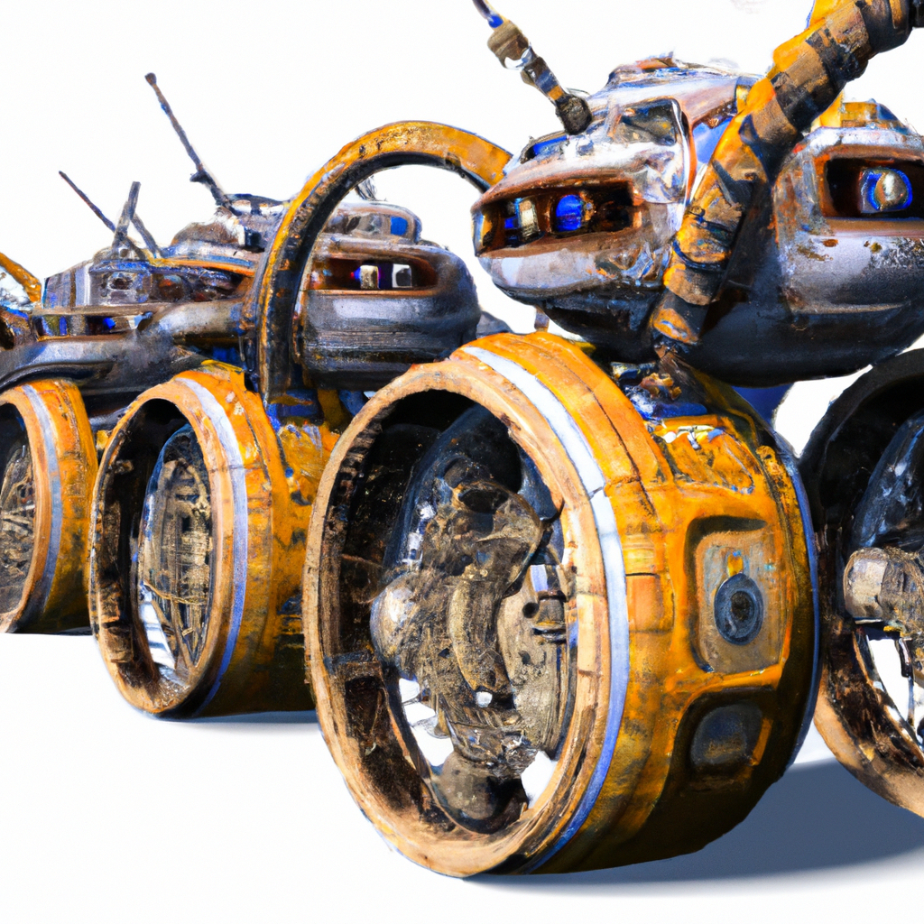 Bristling with missiles, these droid tanks raced int... | OpenArt