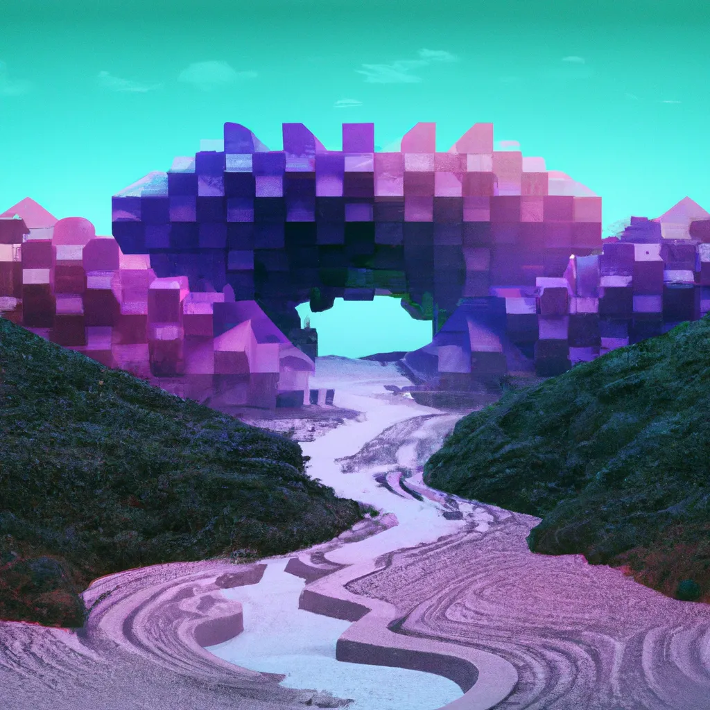 Math shaped landscape, professional photography, oct... | OpenArt