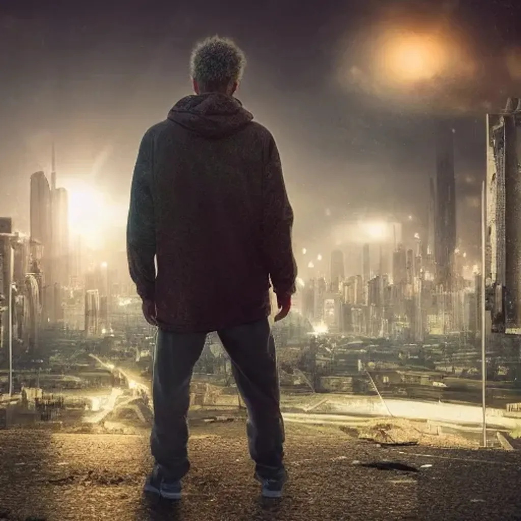 A photorealistic image of society in the year 2035;... | OpenArt