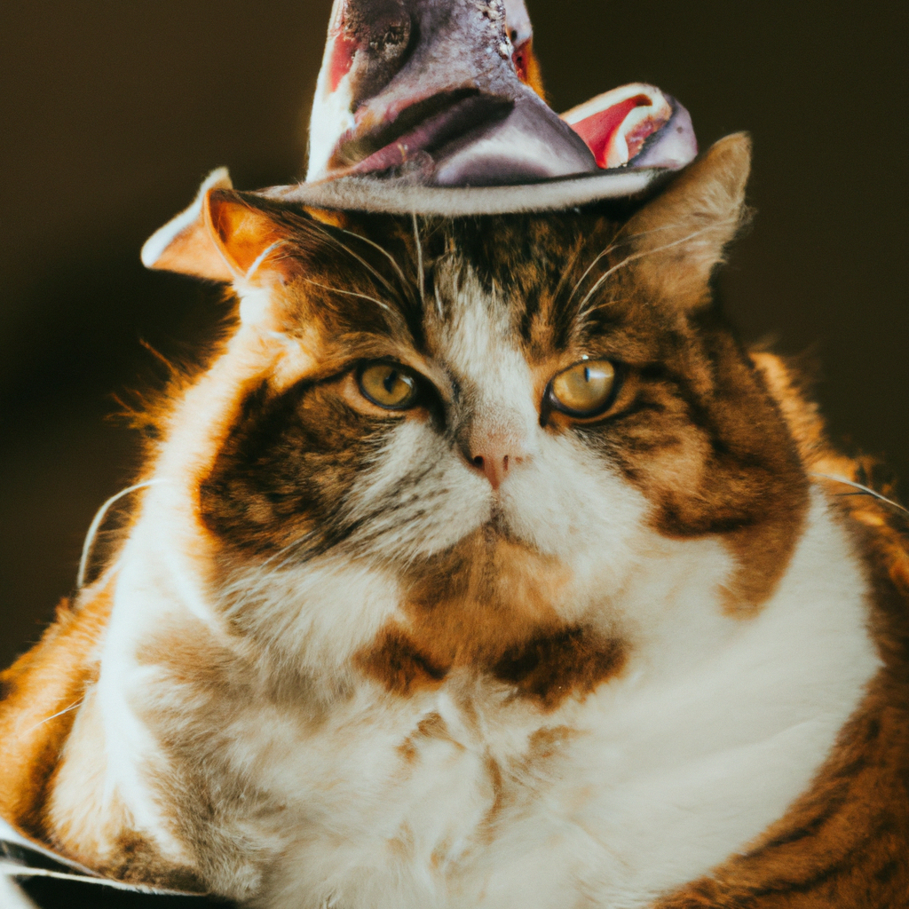 a fat cat wearing a wizard hat, Cinematic, Dramatic,... | OpenArt