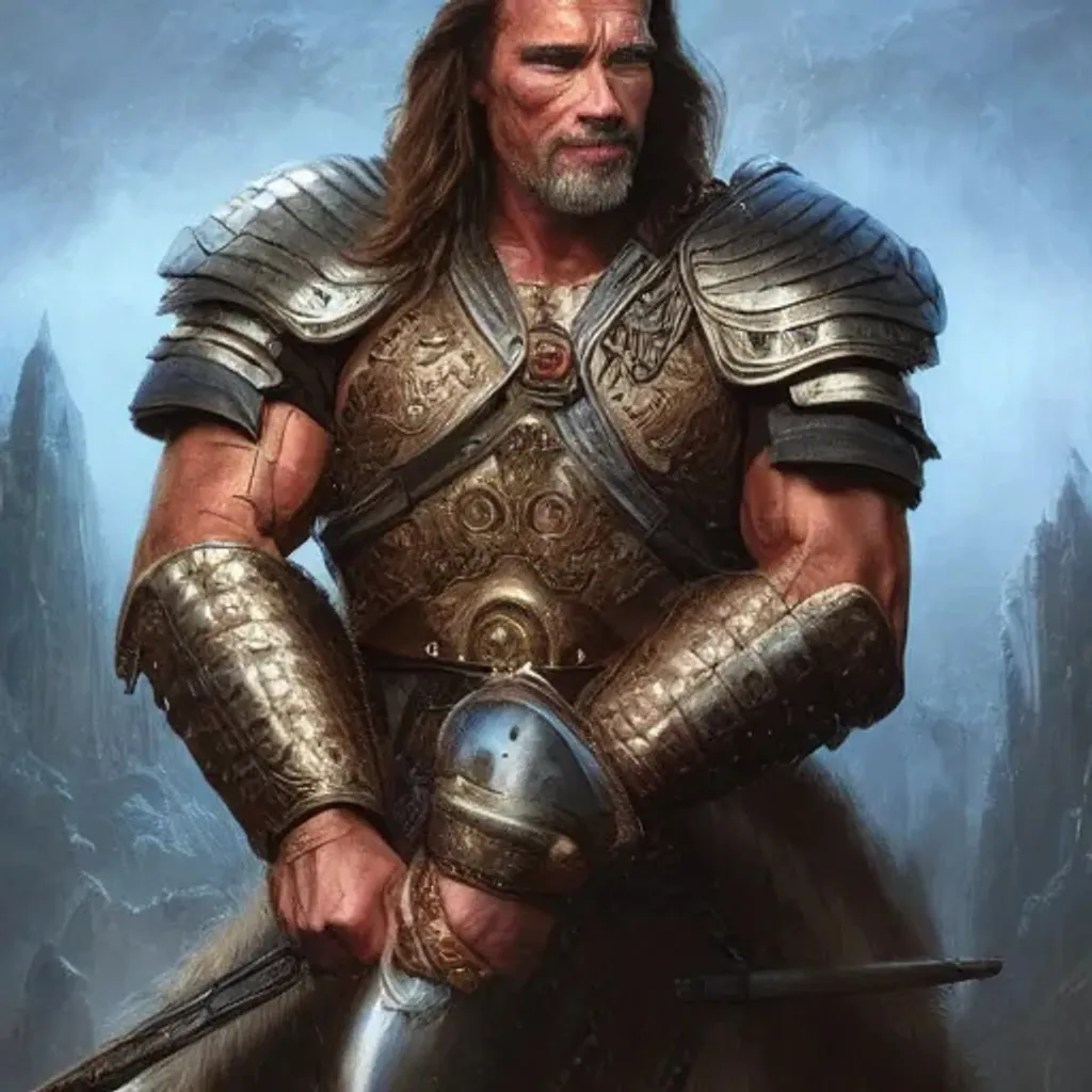 epic, plate armor, medieval, human, alone, face, por... | OpenArt