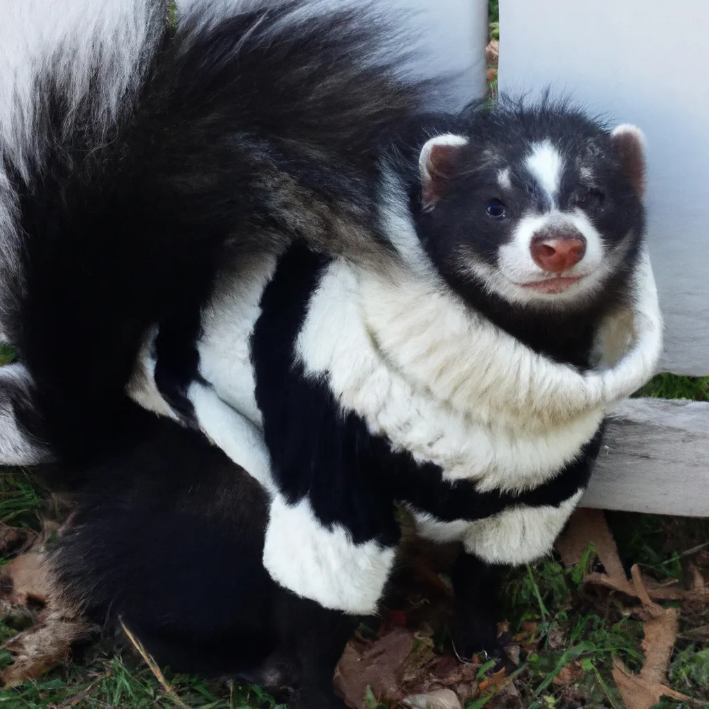 photograph of a skunk wearing a sweater | OpenArt