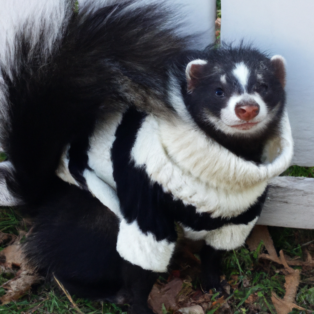 photograph of a skunk wearing a sweater | OpenArt