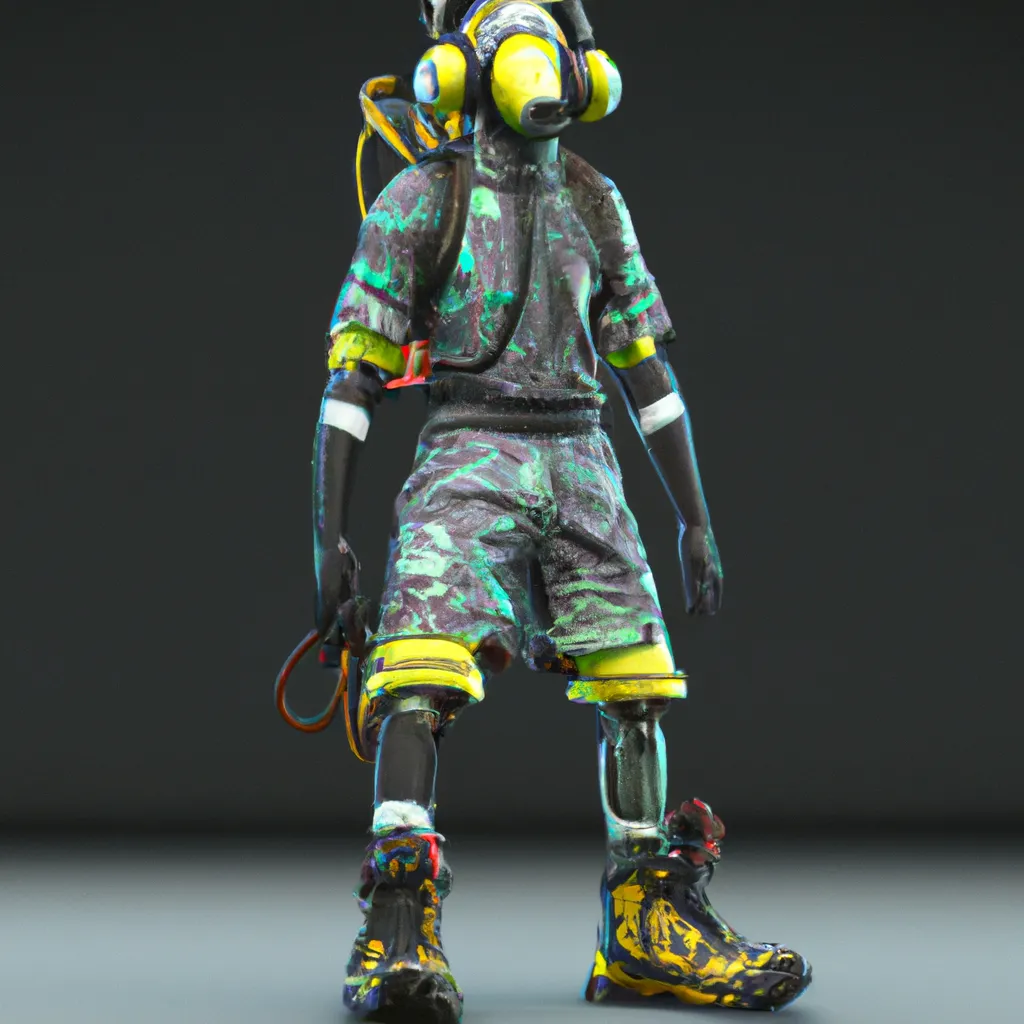 orthographic view, beautiful anthropomorphic flcl fi...