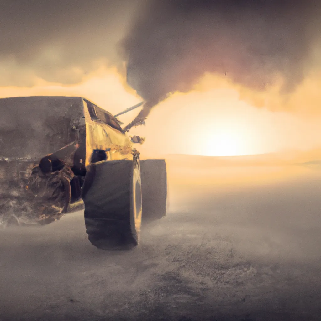 Mad max vehicle with fire coming out, Hyper realisti... | OpenArt