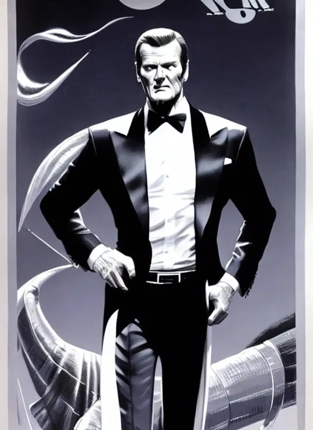Roger Moore by Alex Ross | OpenArt